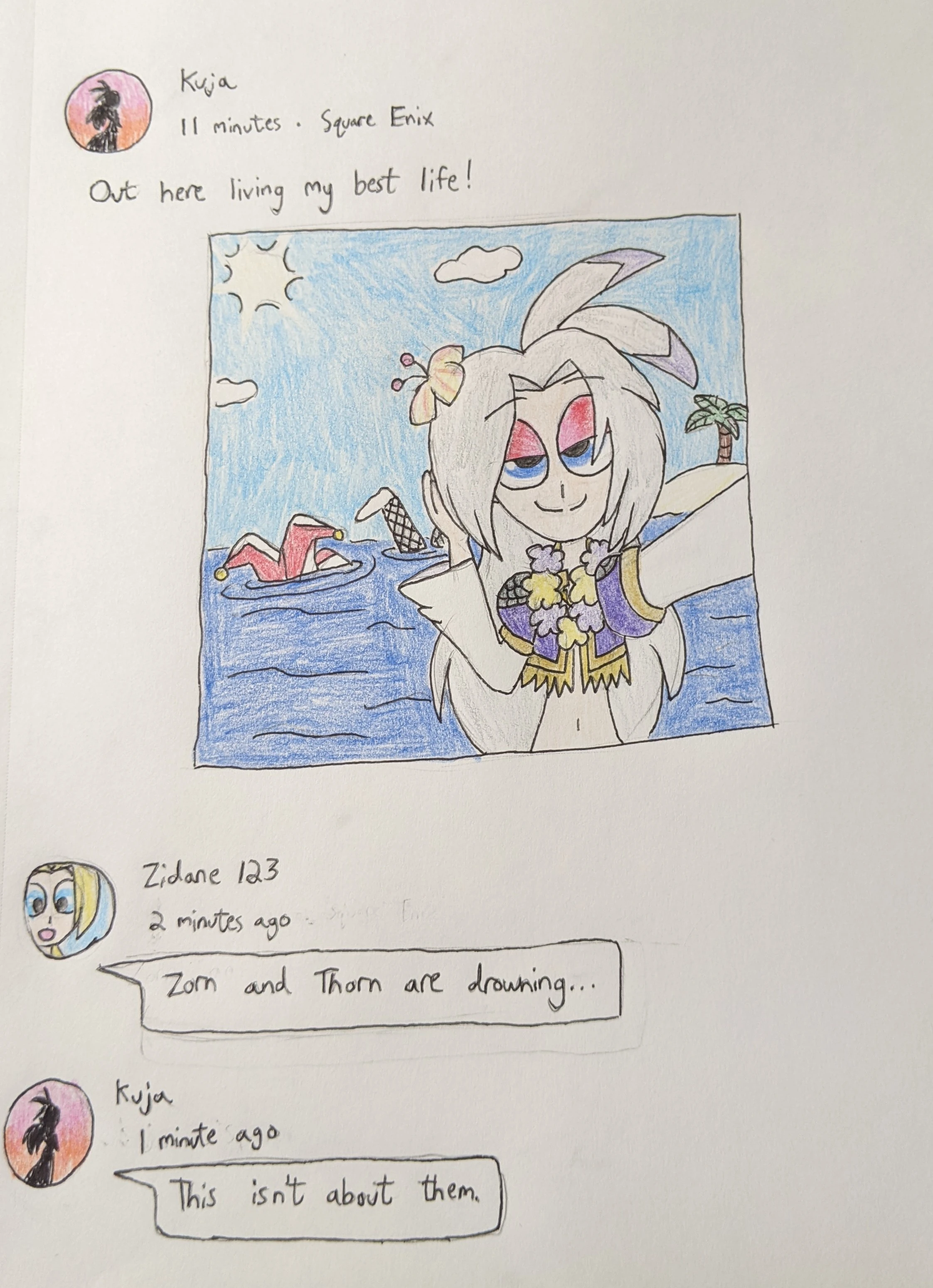 Another Kuja art piece I made | Fandom