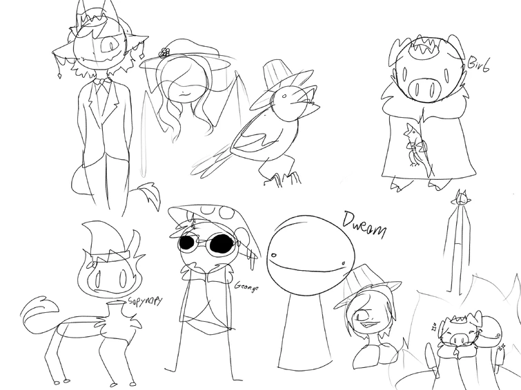 Random lil DSMP doodles | Fandom
