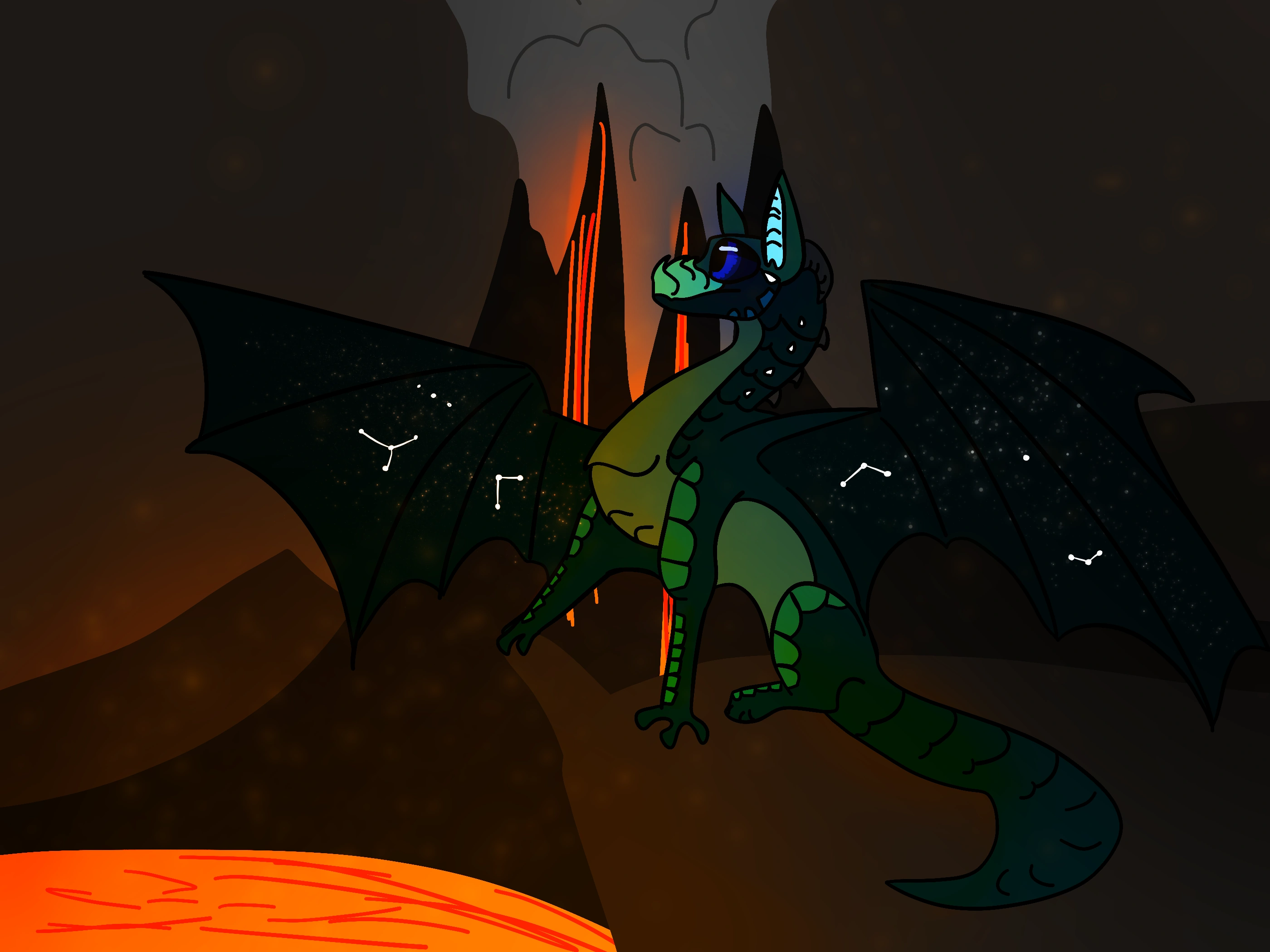 Drawing every wings of fire tribe- Nightwing | Fandom