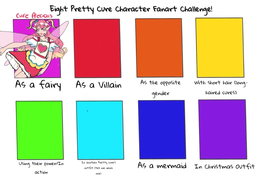 Eight Pretty Cure Character Fanart Challenge! (Part 2) | Fandom