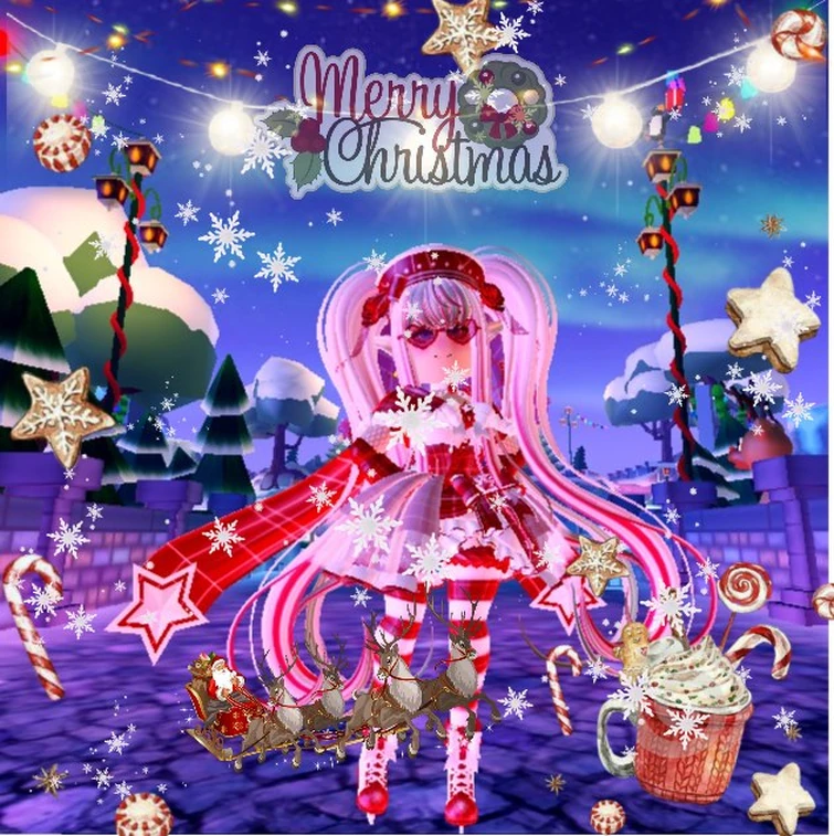 I drew my Christmas outfit, I also made an edit with the outfit that I ...