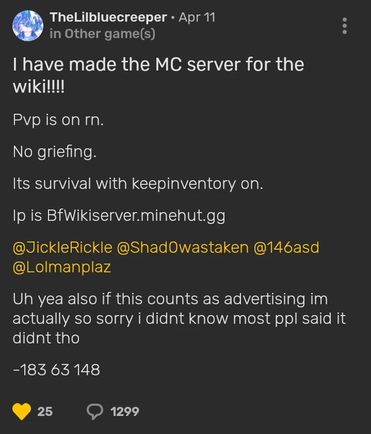 what post has the most comments. | Fandom