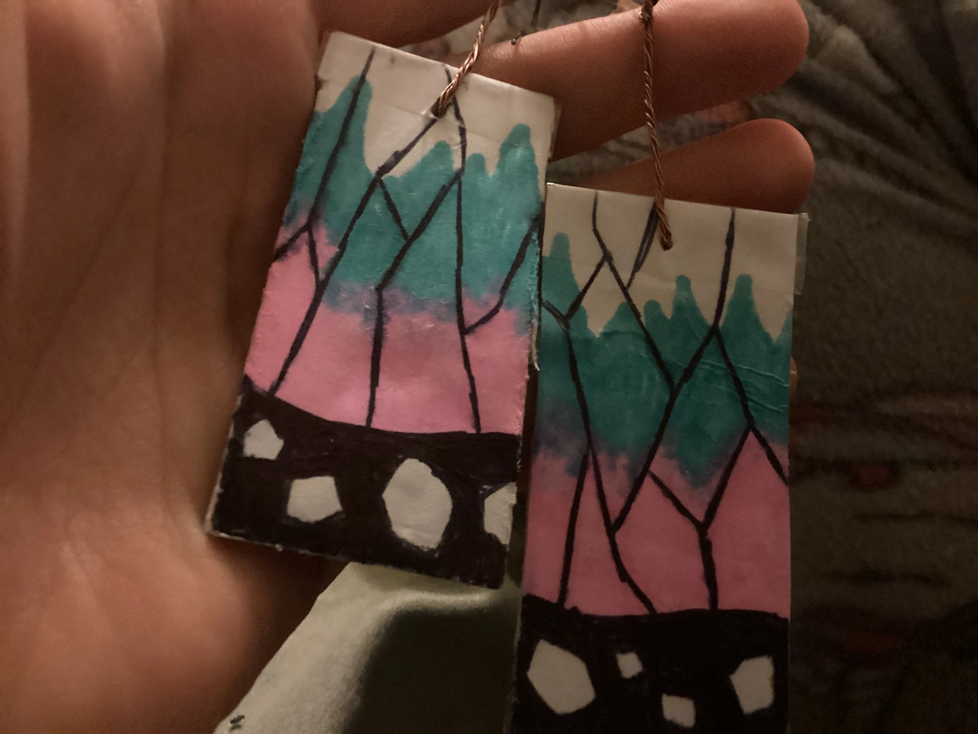 earrings with shinobu's haori pattern! | Fandom