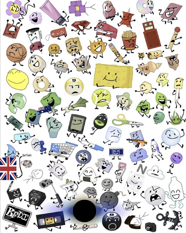 image of the bfb cast but the most liked comment gets to change ...