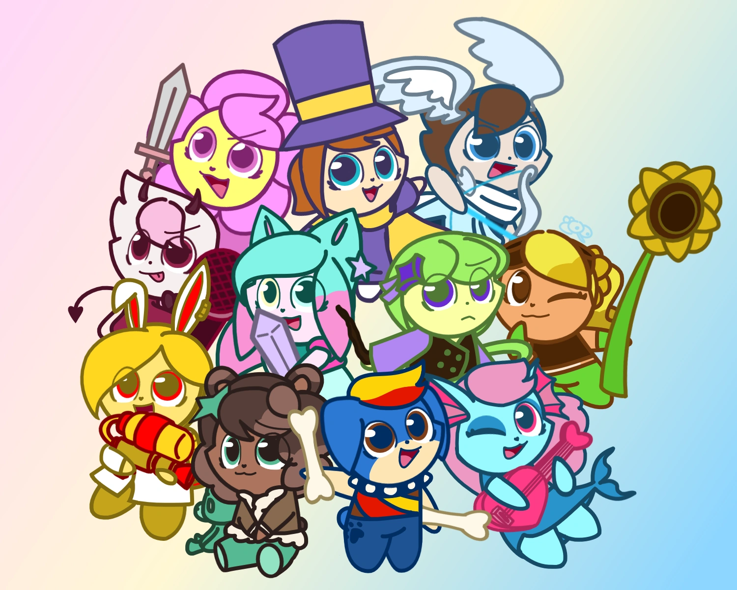 Decided to draw the Unlikely 11 as Teeniepings | Fandom