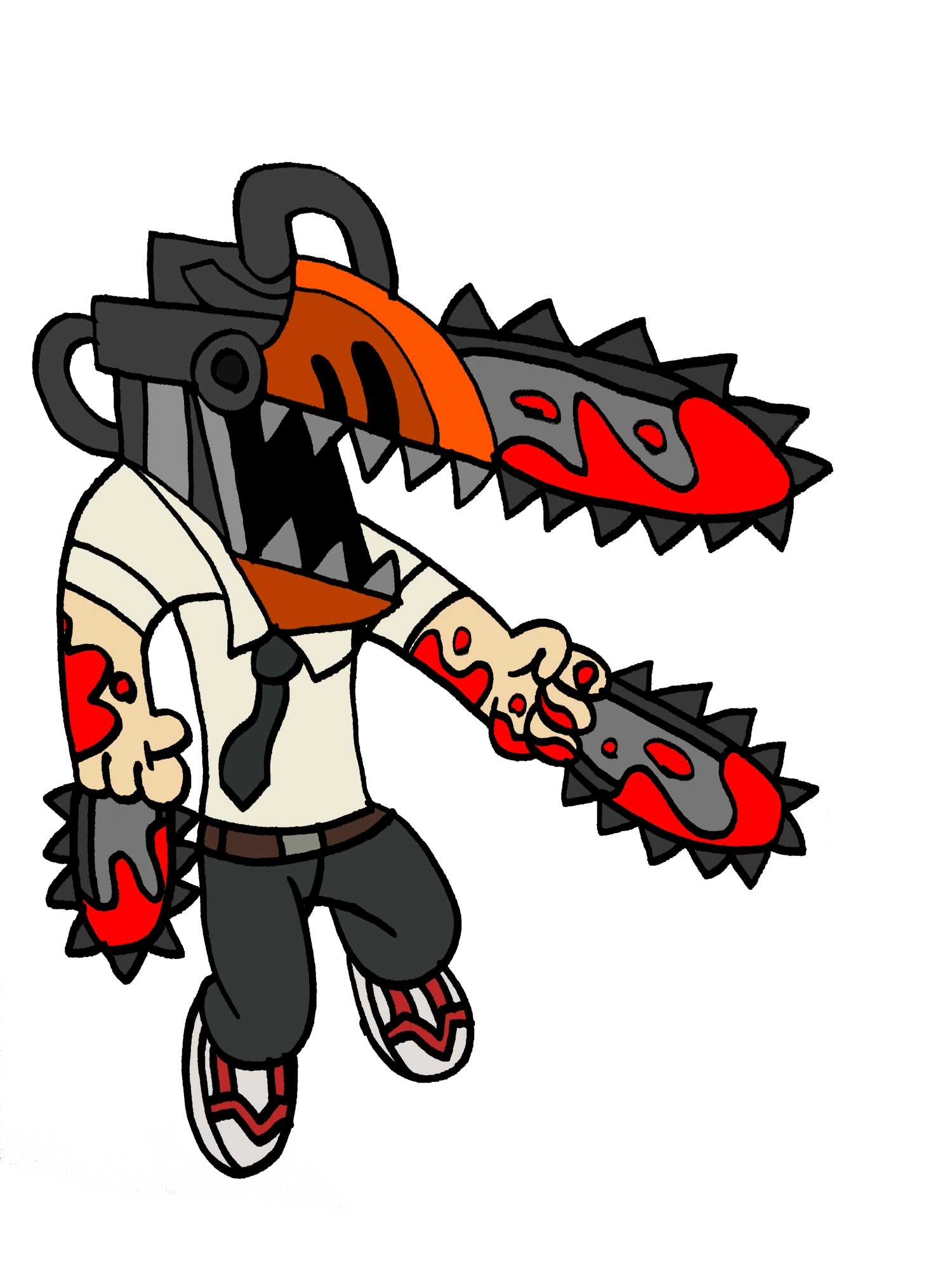 My drawing of Denji (+ transparent version) | Fandom