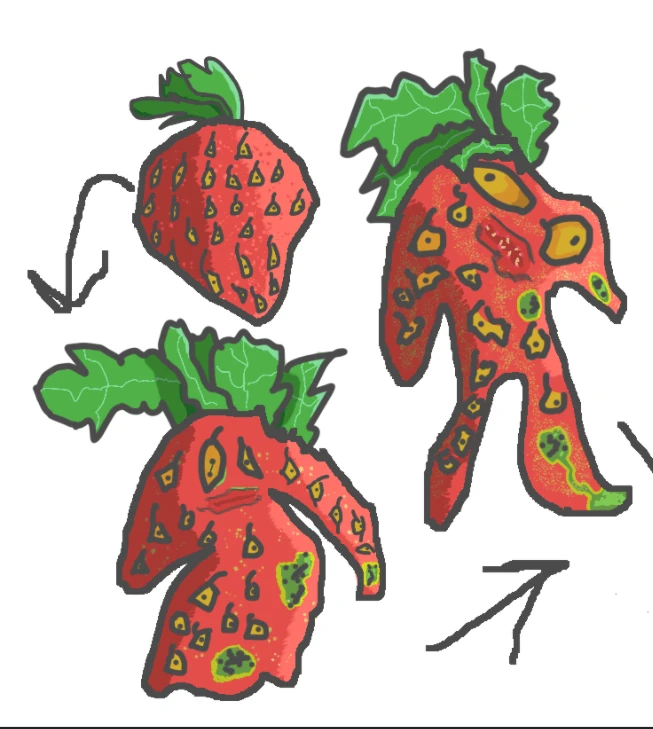 STRAWBERRY MONSTERS IN MAGMA | Fandom