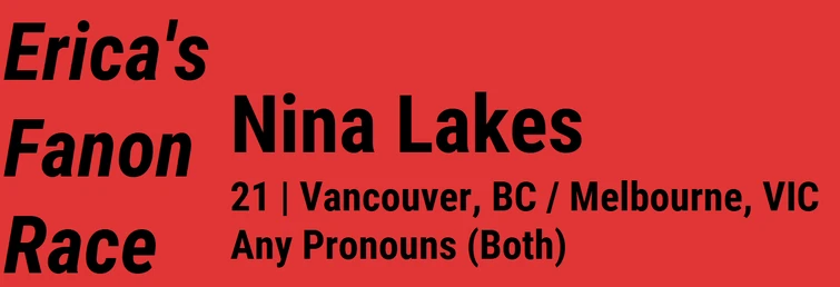 Erica's Fanon Race (Cast Reveal) | Fandom