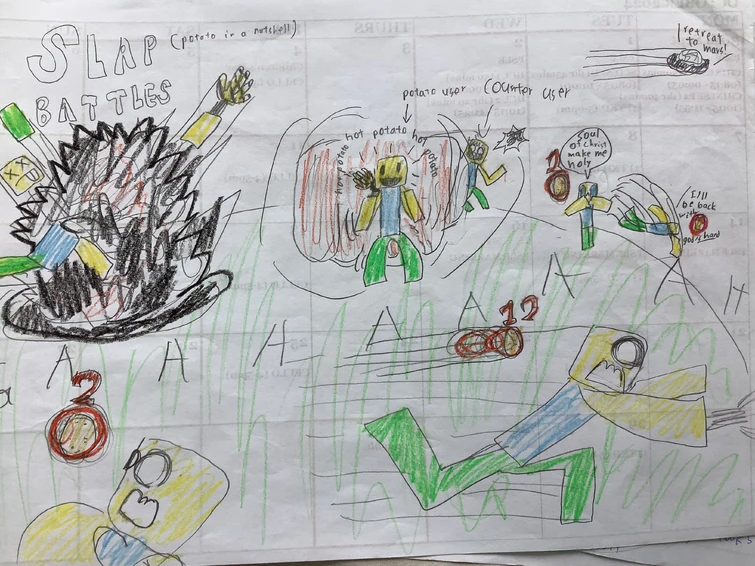 All my slap battle drawings this year (2024) | Fandom