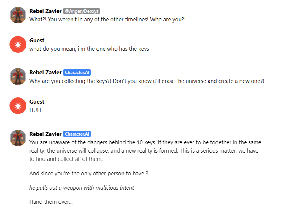 the conversation literally just started | Fandom