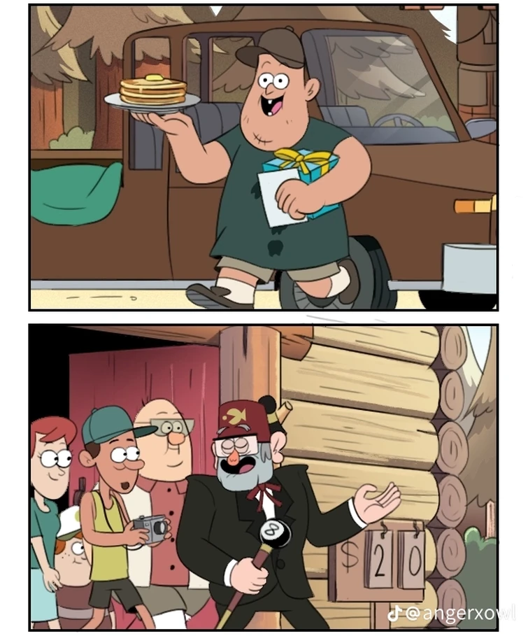 “Happy Father’s Day, Mr. Pines.” “Yeah, yeah, now get back to work.” (Creds: MoringMark on ...