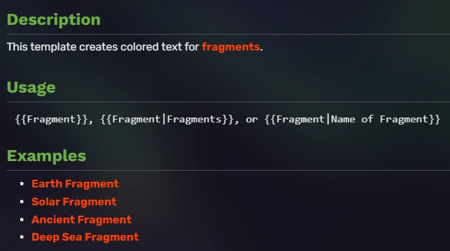 Editing - Fragment Template made | Fandom