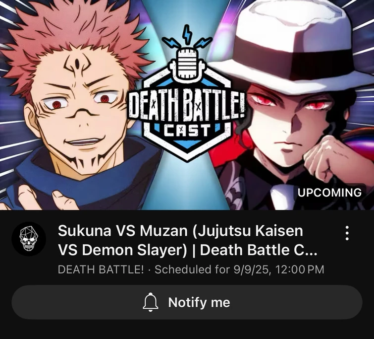 The next death battle cast is Sukuna vs Muzan, any thoughts? | Fandom