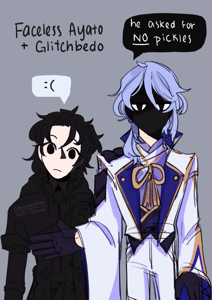 hopping onto the faceless ayato train | Fandom