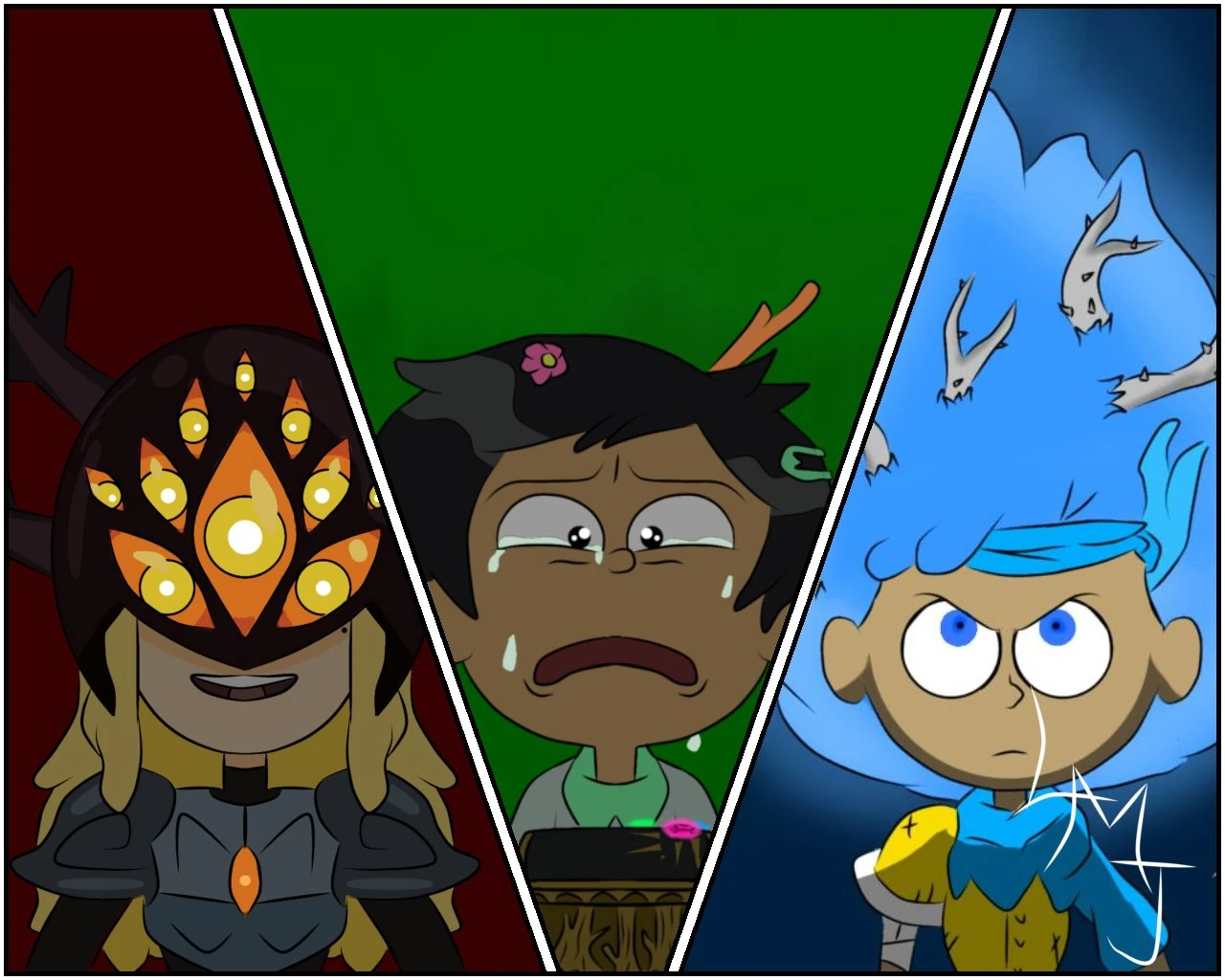Luismajo3's Amphibia Swap AU The Calamity Trio and how things are going so far for them ...