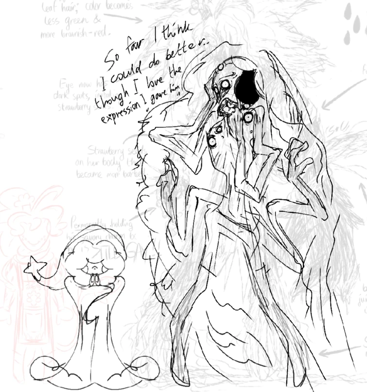 ⚠️ HORROR WARNING ⚠️🌘🦖📺 Sketches of The Other Twisted Mains' Concept ...