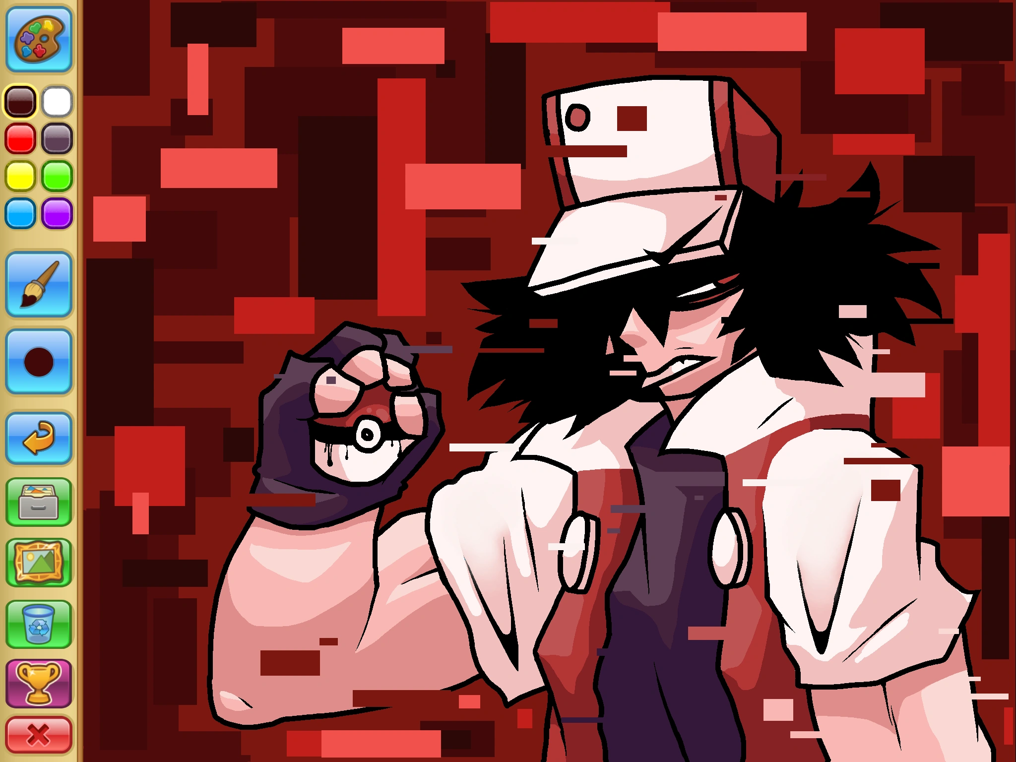 Glitchy Red is doneeee the second gift | Fandom