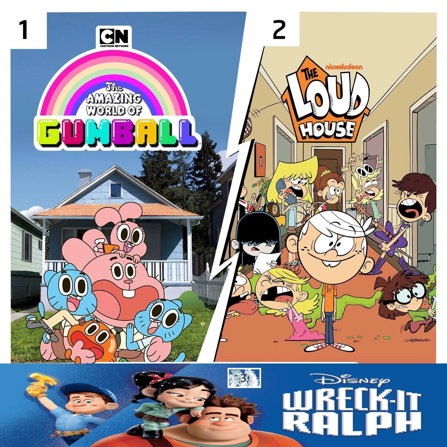 cartoon network disney nickelodeon crossover 3 characters | Fandom