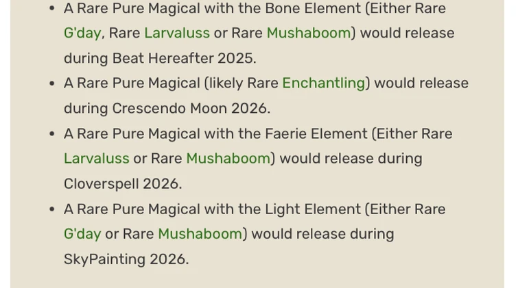 Can we not put speculation about Rare Magicals on the Upcoming Features ...