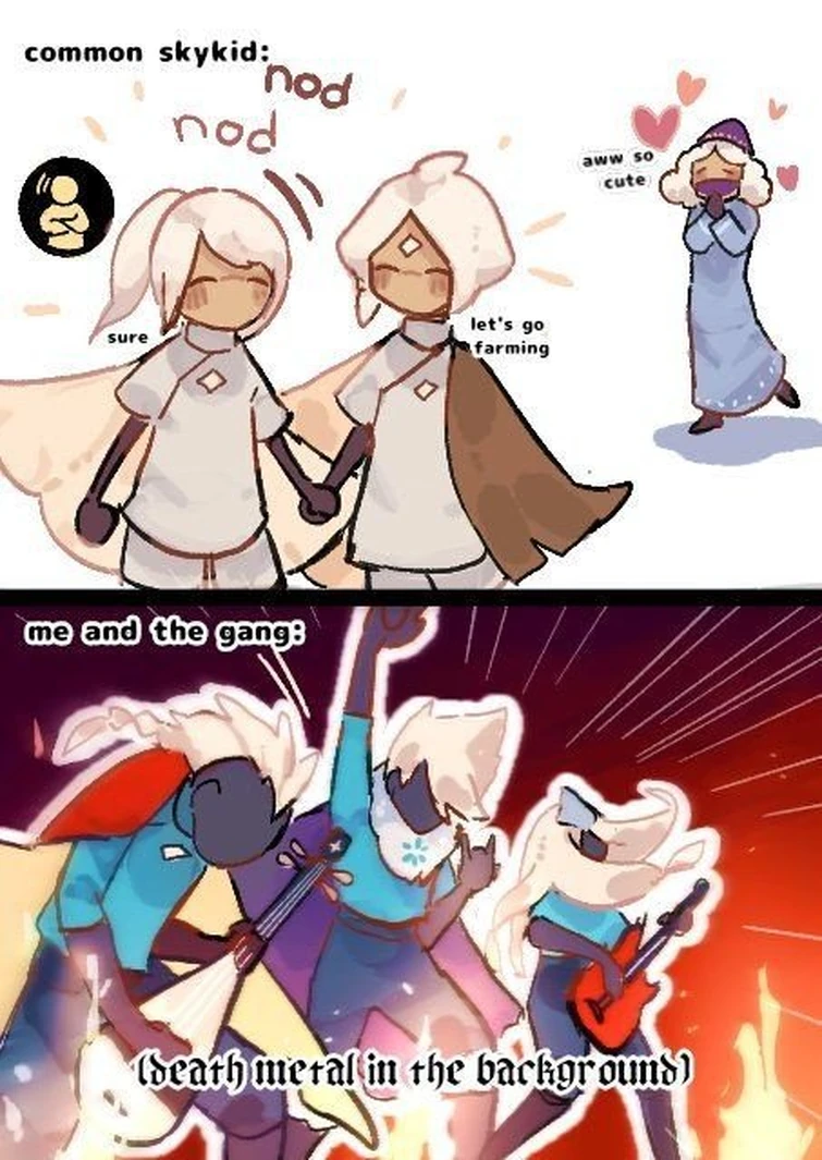 Lots of sky memes cause yes (tw: i don’t think it needs it but still ...