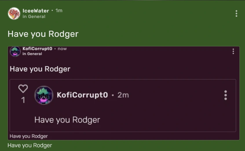 Have you rodger | Fandom