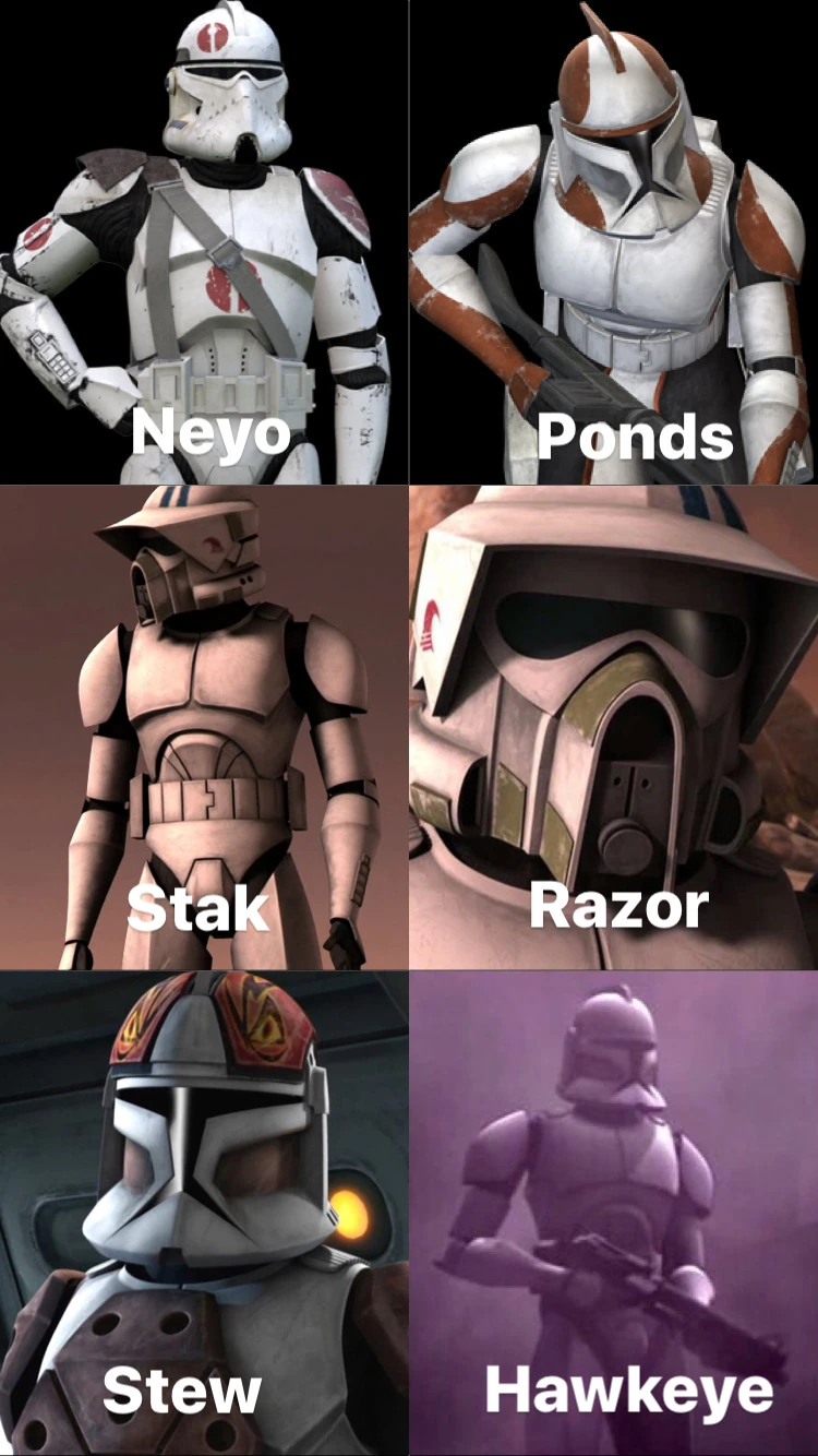 Final team: who is your favorite 91st mobile reconnaissance corps clone ...