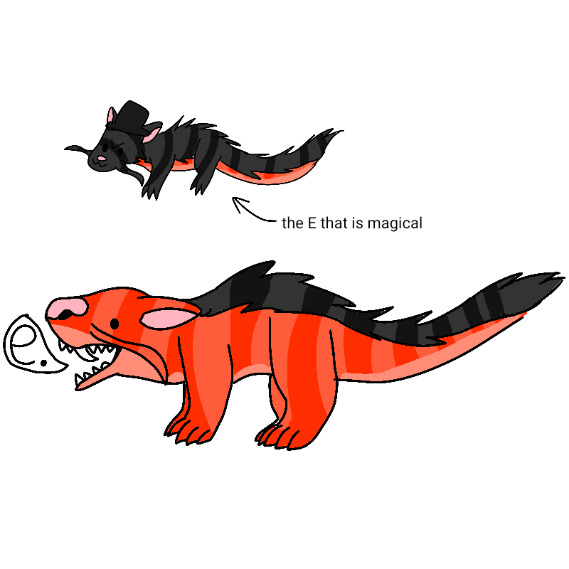 So i drew E as an eastern dragon (explanation in description) | Fandom