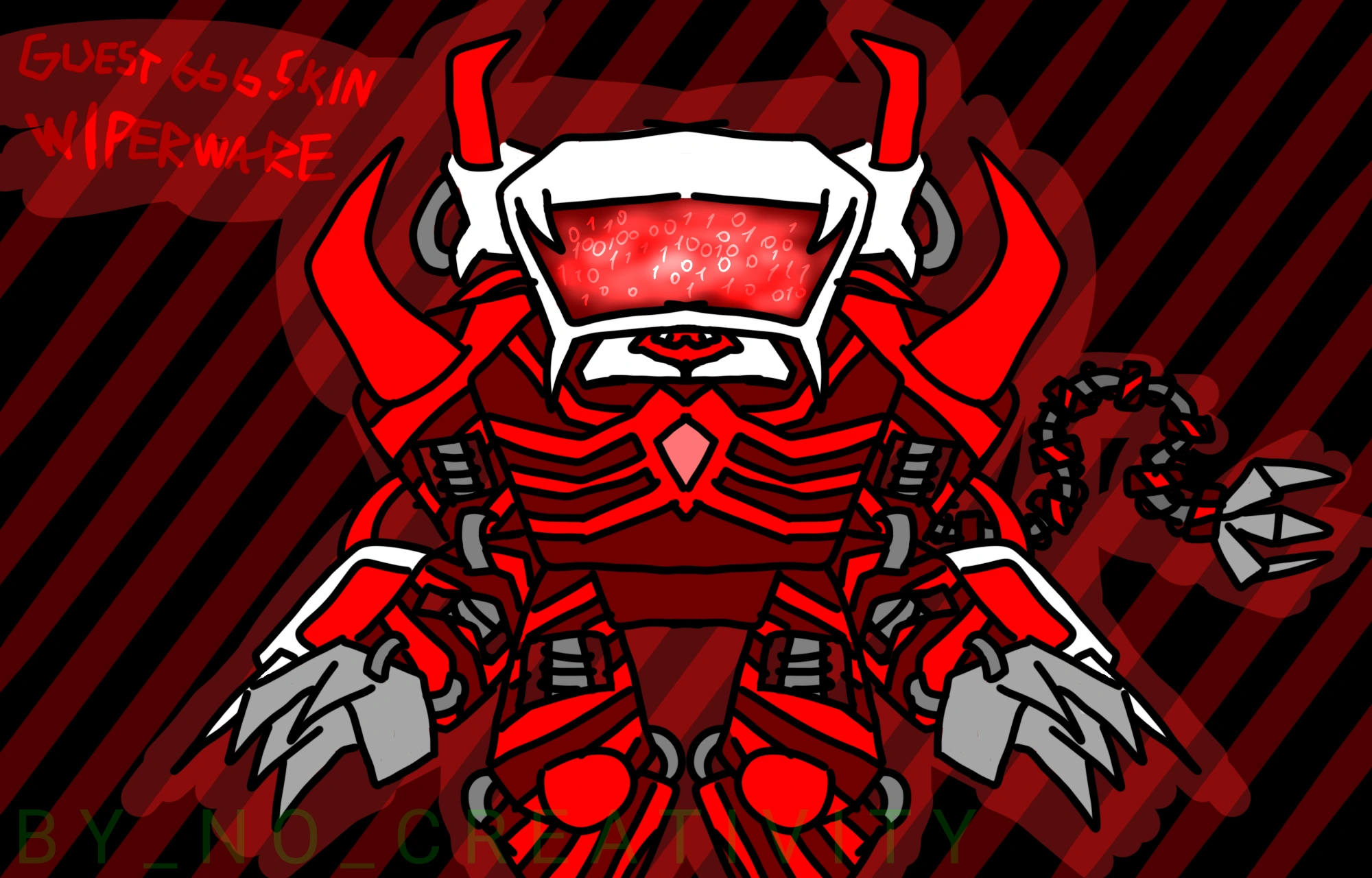 idk if its repost but i have an idea of wiperware as guest 666 skin ...