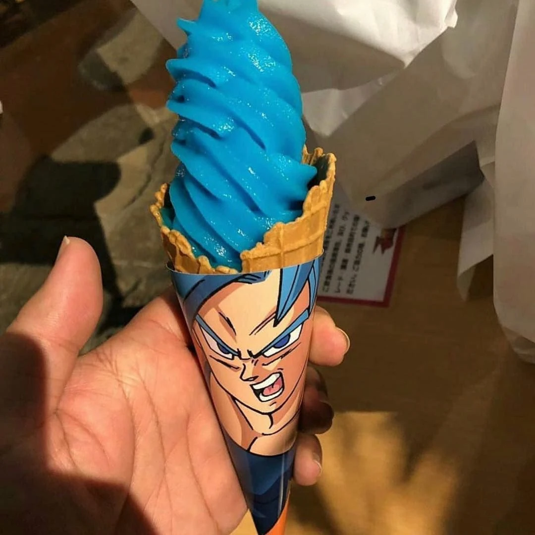 Goku & Broly ice cream. | Fandom