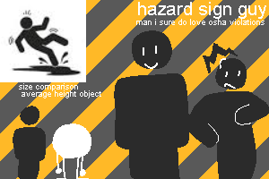 hazard sign guy !!!! | Fandom