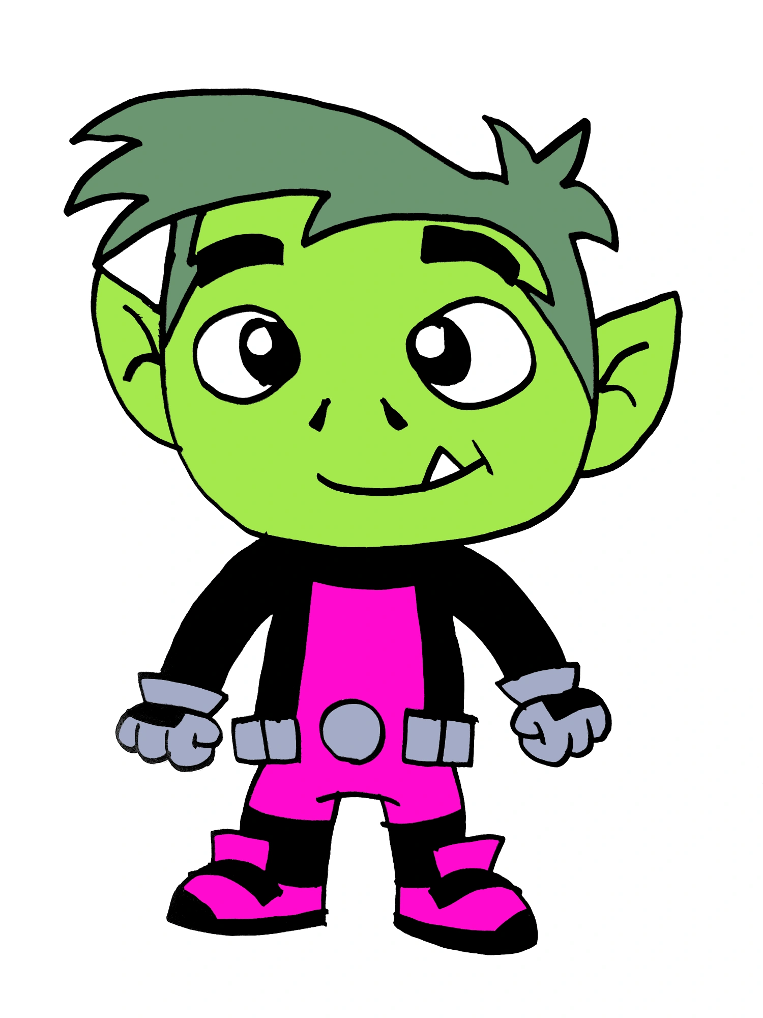 My drawing of Beast Boy | Fandom