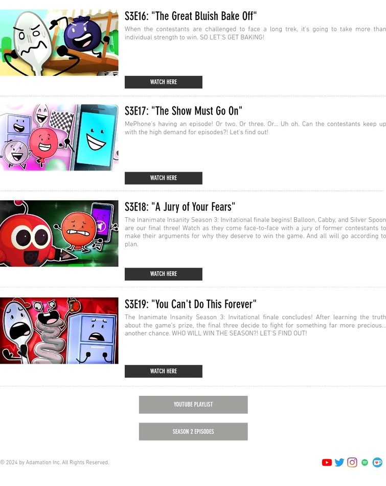 Greetings and Salutations. Happy 13 Years of Inanimate Insanity ...