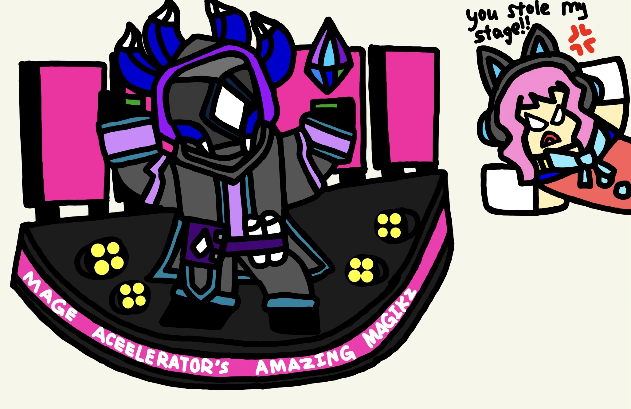 Mage accelerator does magik (sorry for the bad drawing)(comment pls ...