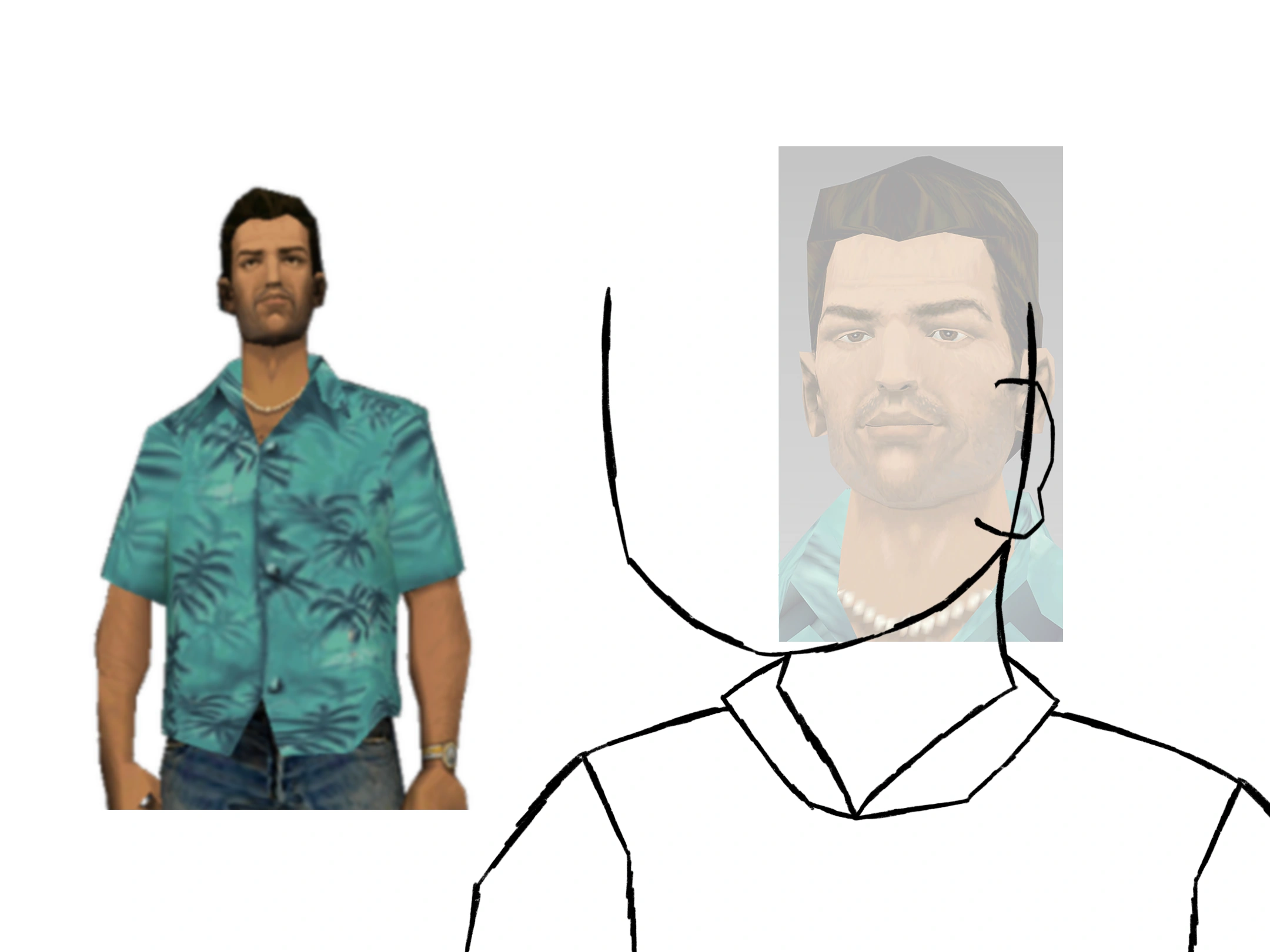 drawing the first 3 actual gta protagonists rn | Fandom