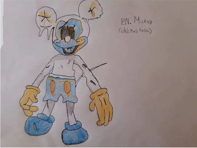Photo Negative Mickey Gen 2 drawn by me | Fandom