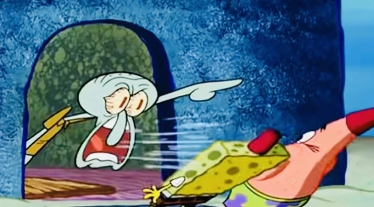 Why did Squidward tell SpongeBob and Patrick to get out of his house? Wrong answers only | Fandom