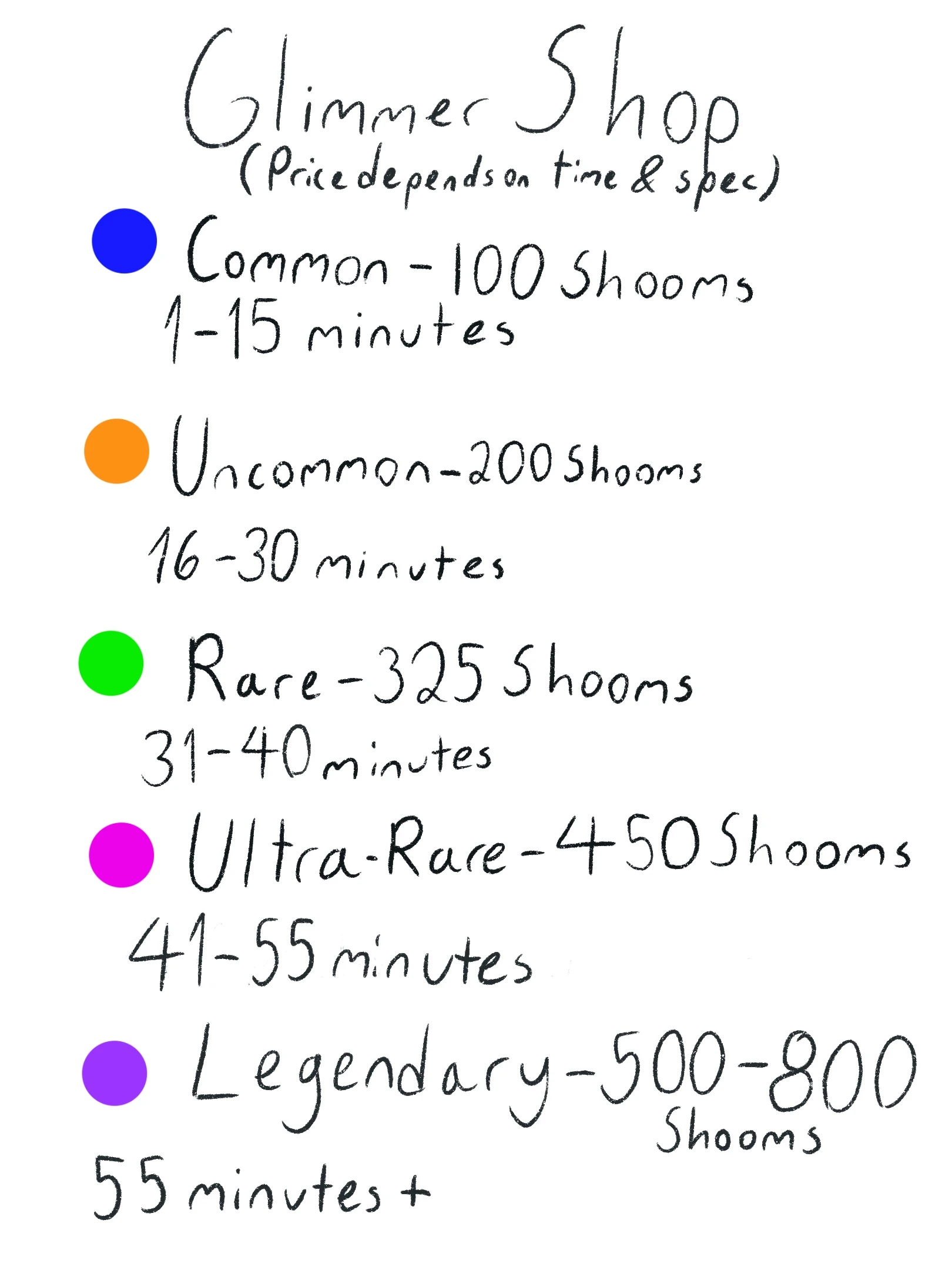 Custom Glimmer Shop | Fandom