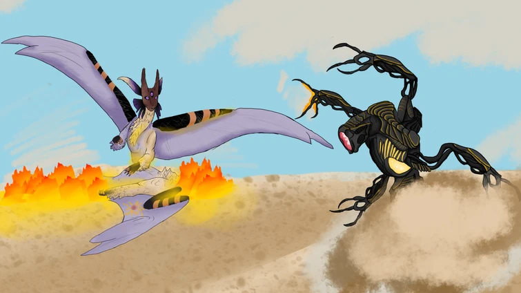 Urzuk VS SAR (Second Alien Robot). (Art) | Fandom