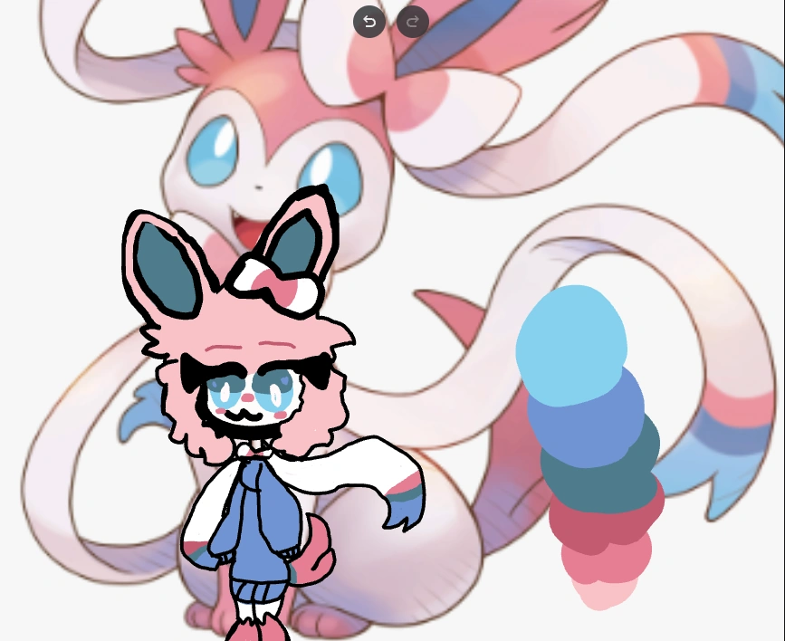 i made Sylveon as a human | Fandom