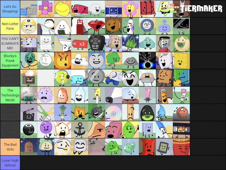 BFB + TPOT Debuter Voting REBOOTED 1! | Fandom