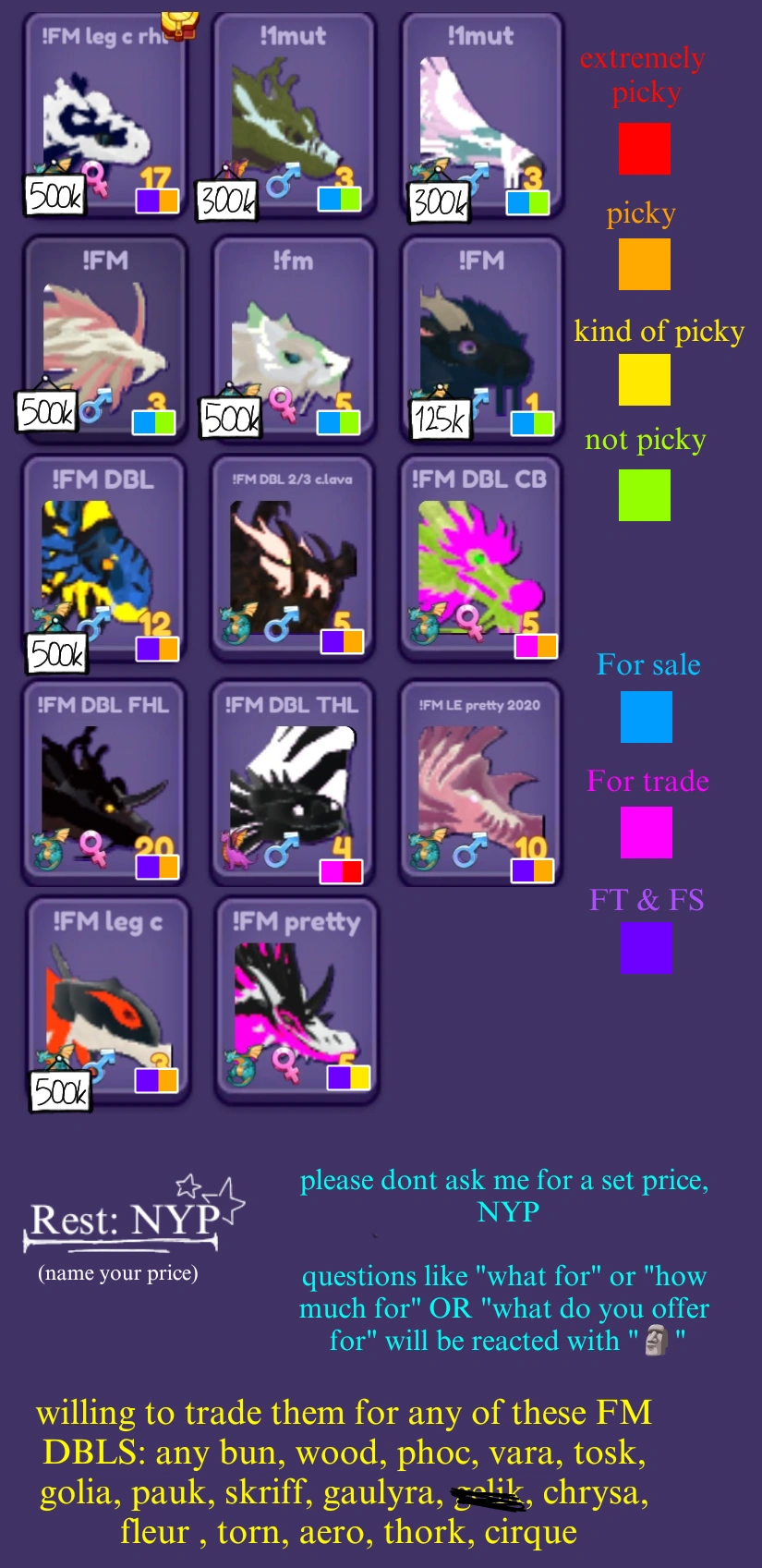 trade posting | Fandom