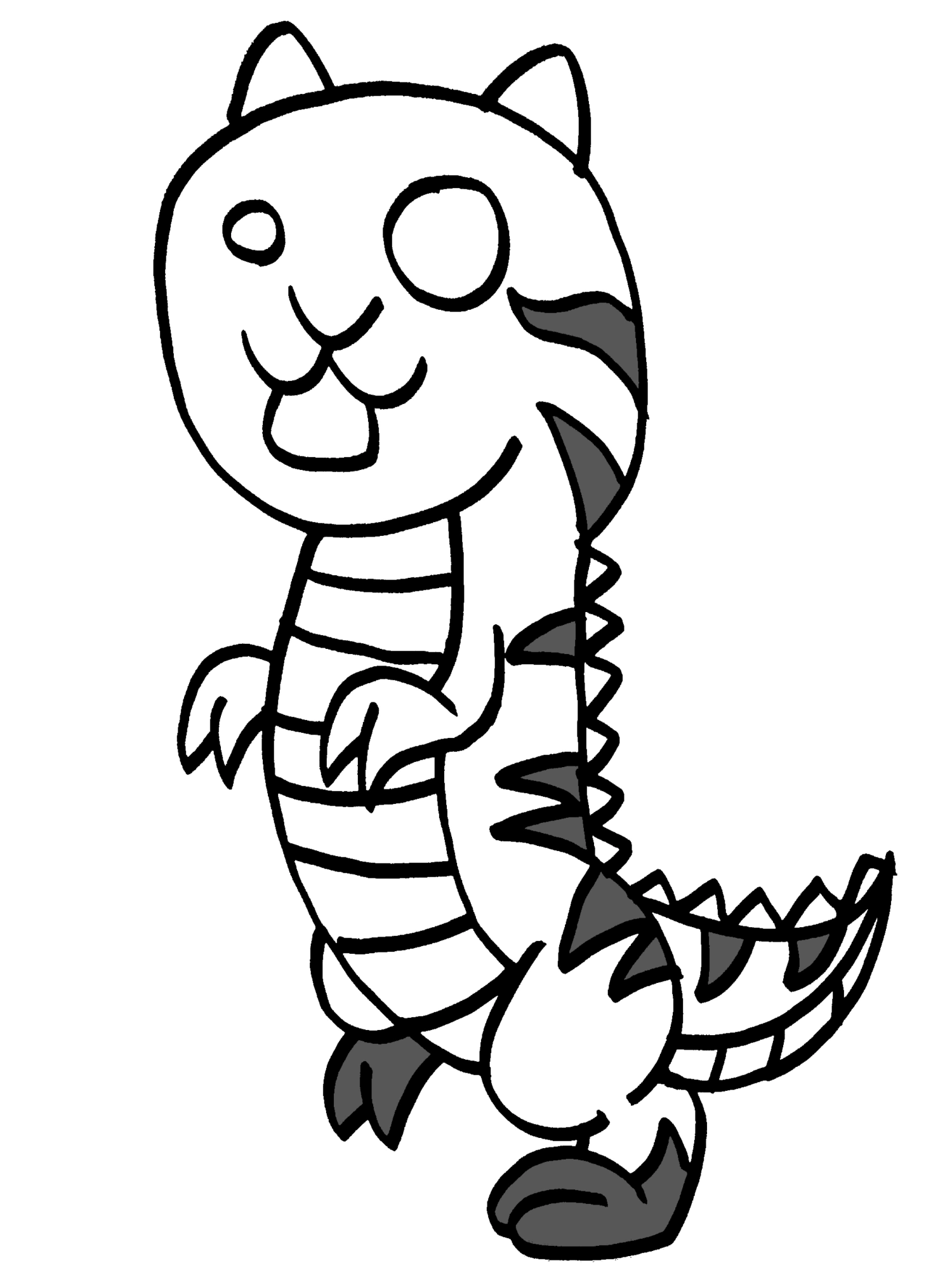 My drawing of the Brainwashed Lizard Cat | Fandom