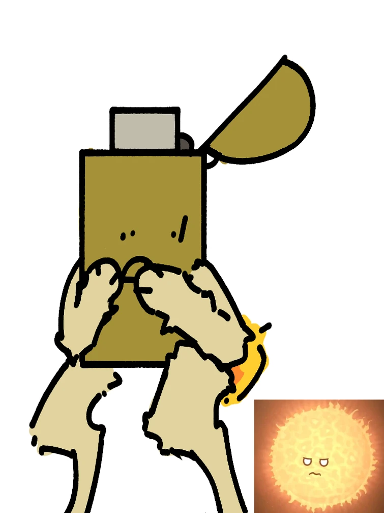 Day 4.5 or drawing Furry Lighter till SSA also draws it: Extra doodle due to popular demand ...