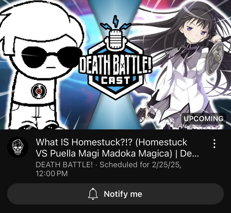 The next death battle cast is Dave Strider vs Homura Akemi, any thoughts? | Fandom