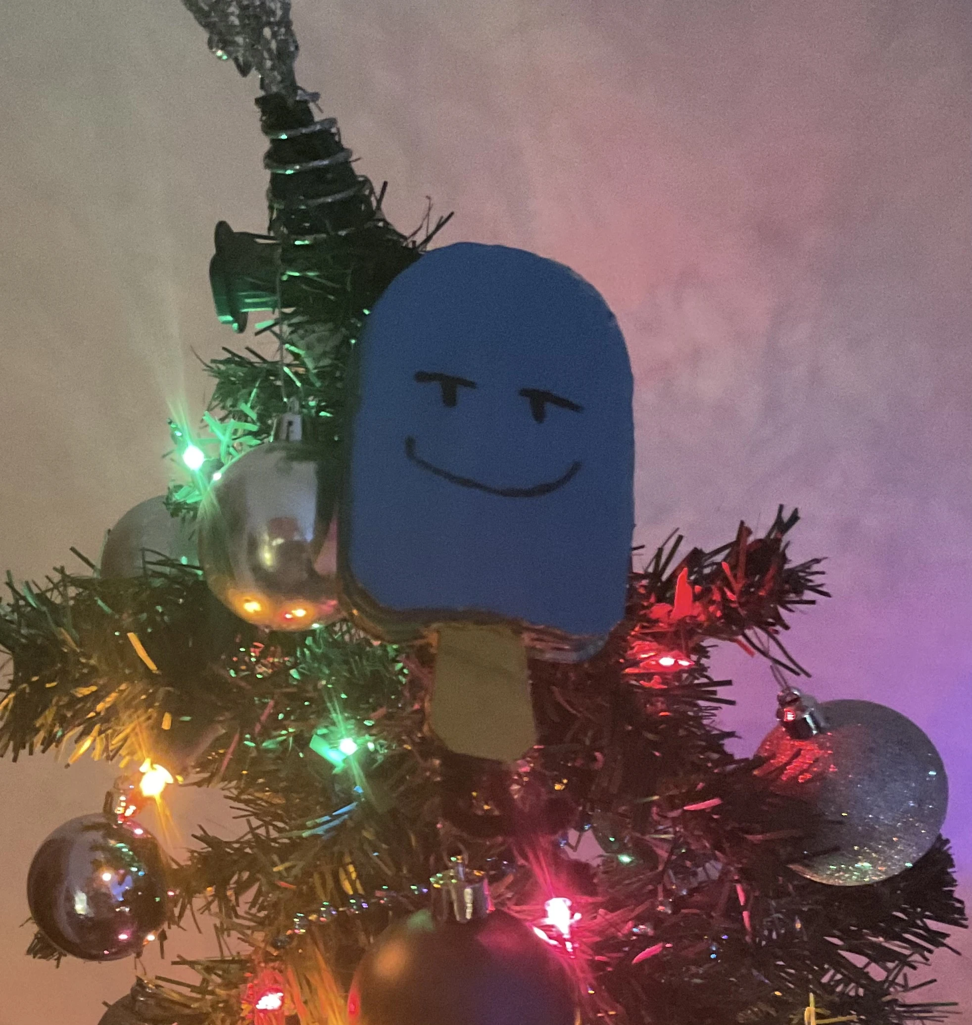 A blue popsicle has climbed my tree! | Fandom