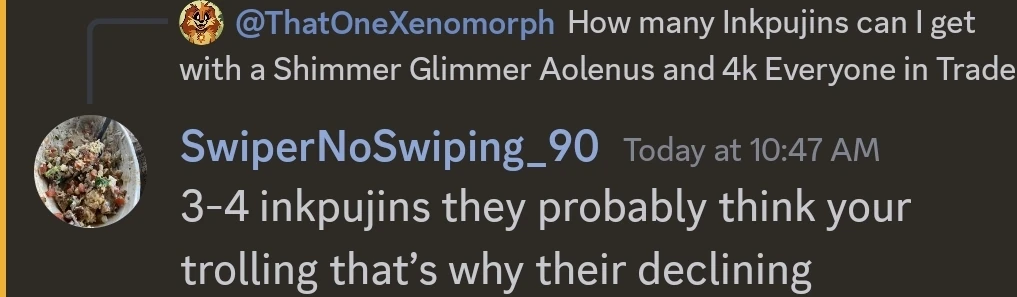 Trading for 3-4 Inkpujin species | Fandom