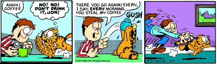 i got this randomly generated garfield comic and somehow it's perfect ...