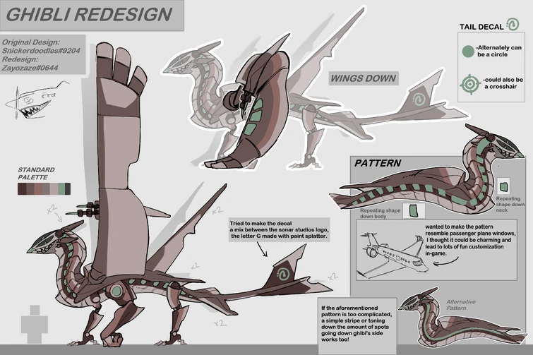 Ghibli redesign extra concept art/reference sheet | Fandom