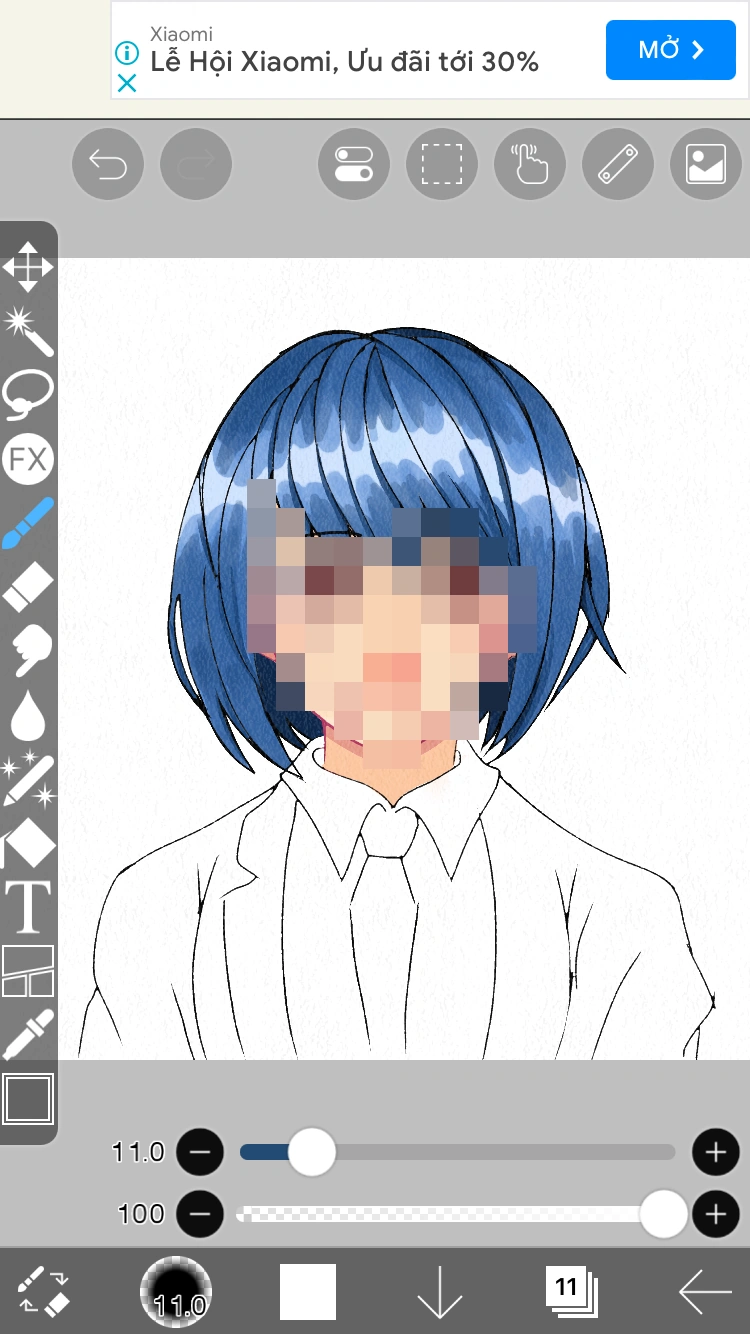 Redrawing my kagami drawing in ibis paint | Fandom