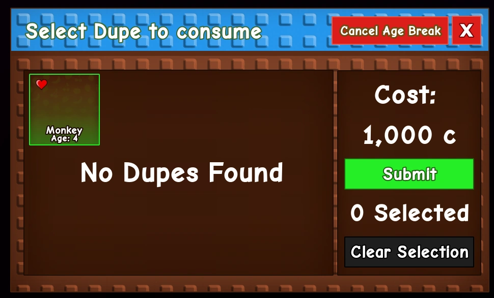 u need a copy of the same pet to break age(according to dawn discord ...